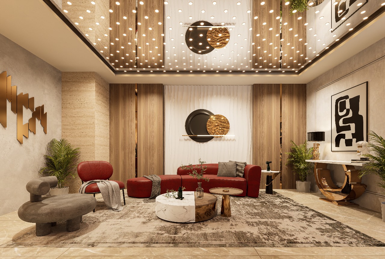 Luxury Hotel Lobby Interior Design in Ras Al Khaimah Dubai - ZZI Interiors